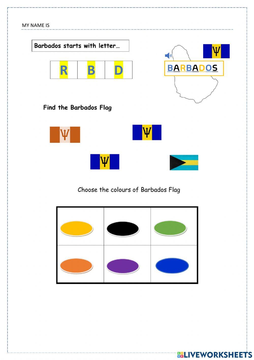 Barbados | Free Interactive Worksheets | 1655425