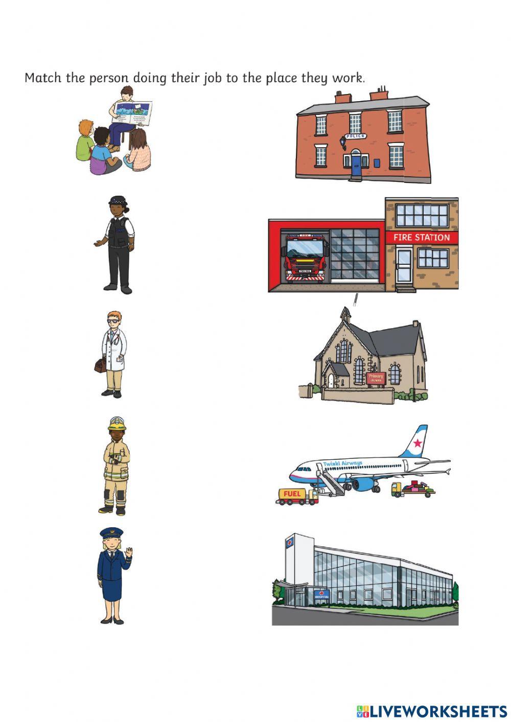 How people helps us 2 worksheet | Live Worksheets