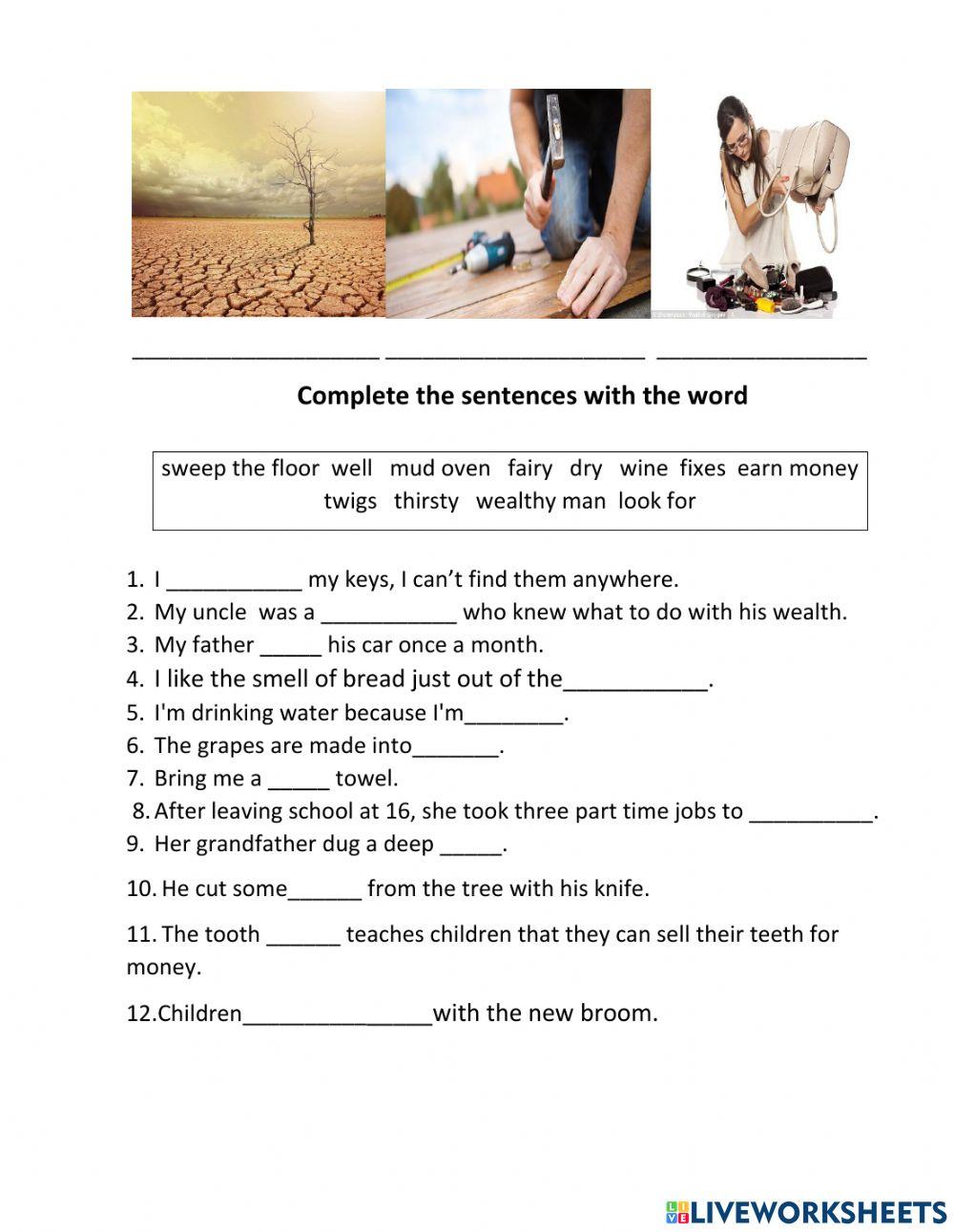 The lazy girl interactive worksheet | Live Worksheets