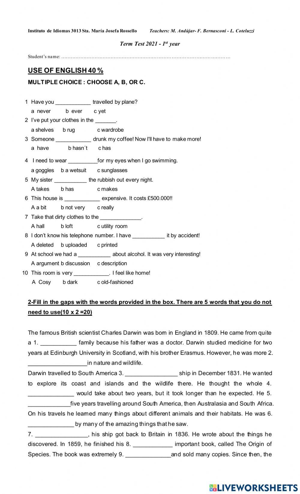 Solutions elem worksheet | Live Worksheets