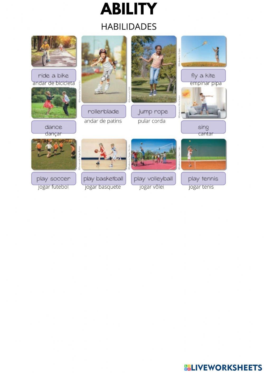 Ability | anirk | Live Worksheets