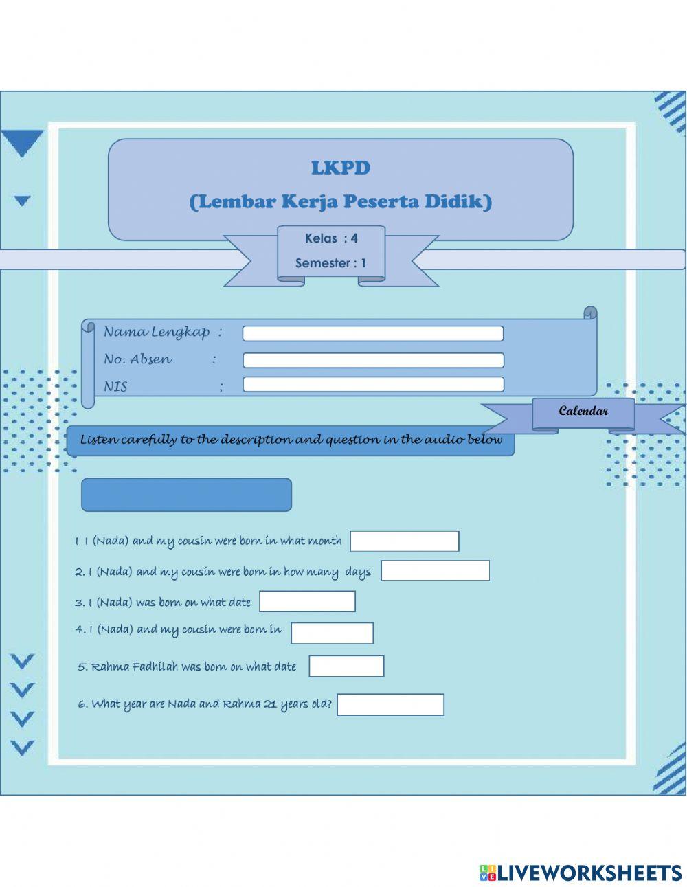 LKPD Bahasa Inggris interactive worksheet for 9 | Live Worksheets