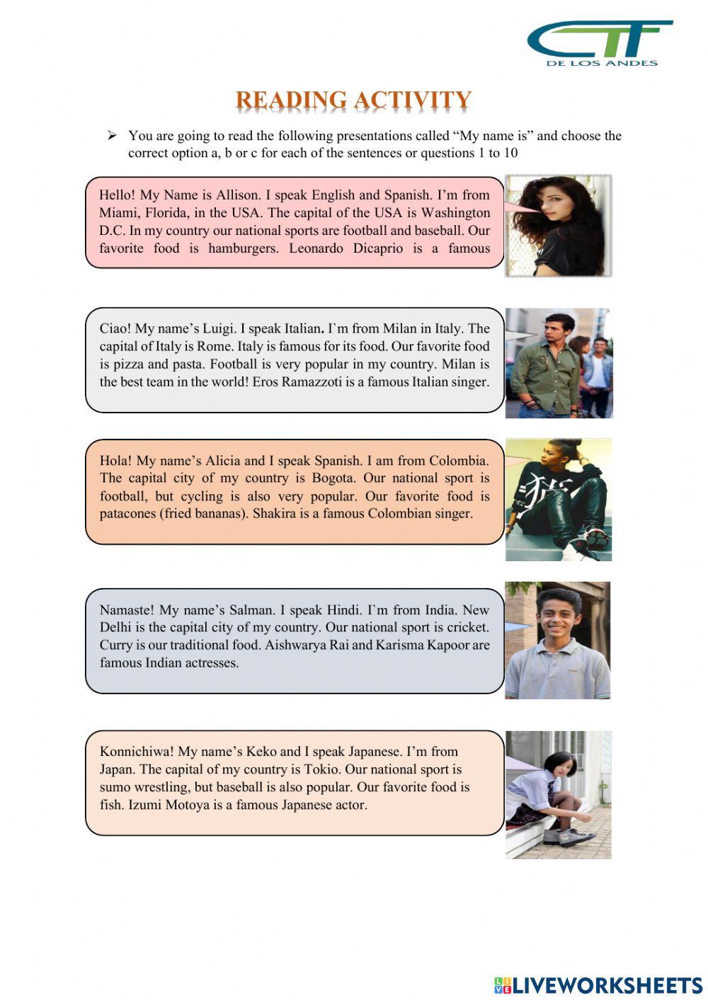 A reading activity 1656183 | Kevin Alexander Bunchi Caiza