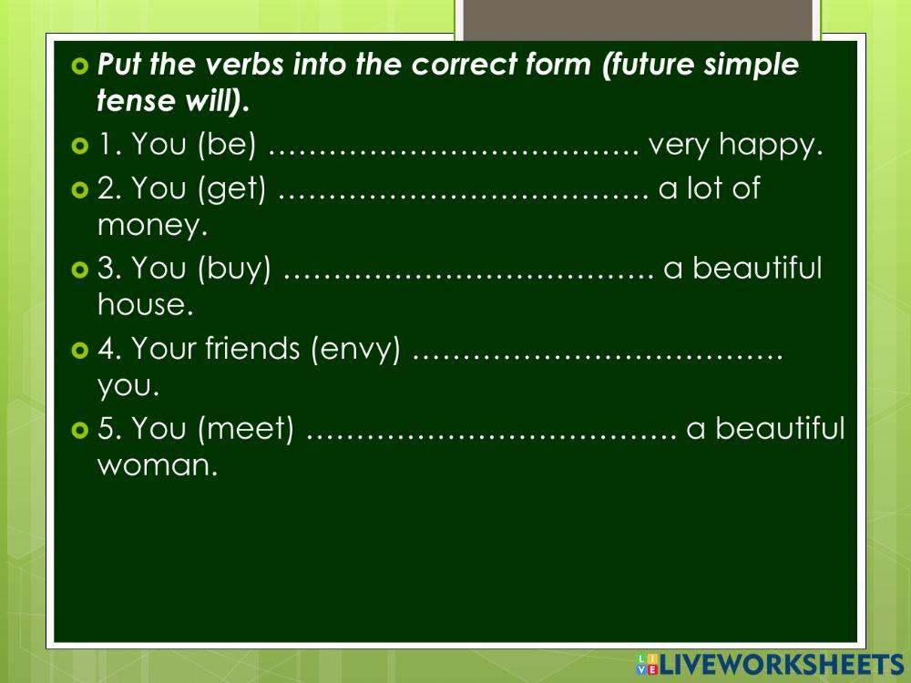 1656189 | Future simple | ttbn87 | LiveWorksheets