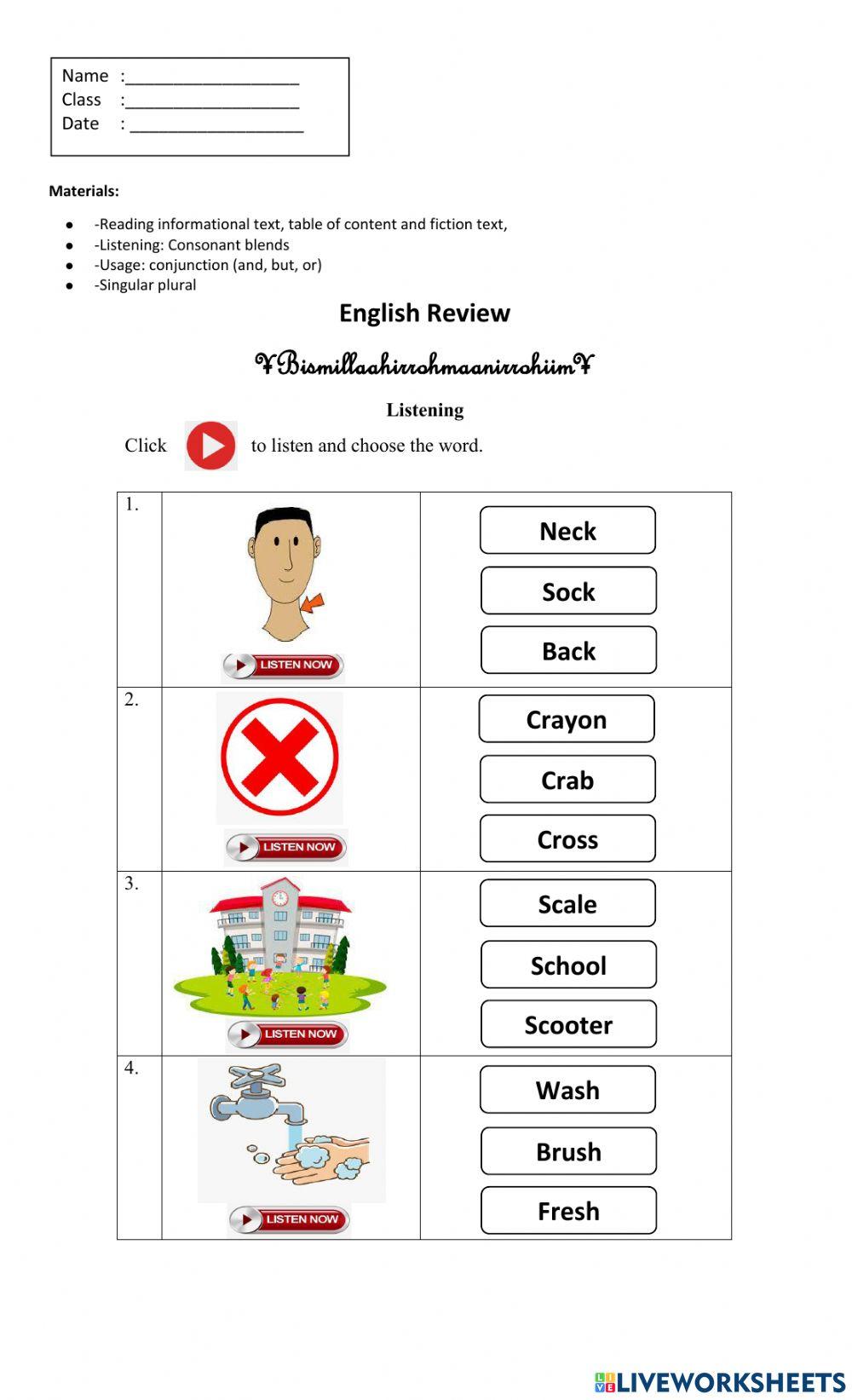 1656763 | English Review | 2icp | LiveWorksheets