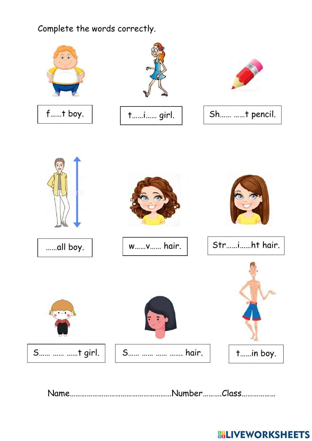 Adjectives online exercise for Grade 4 | Live Worksheets