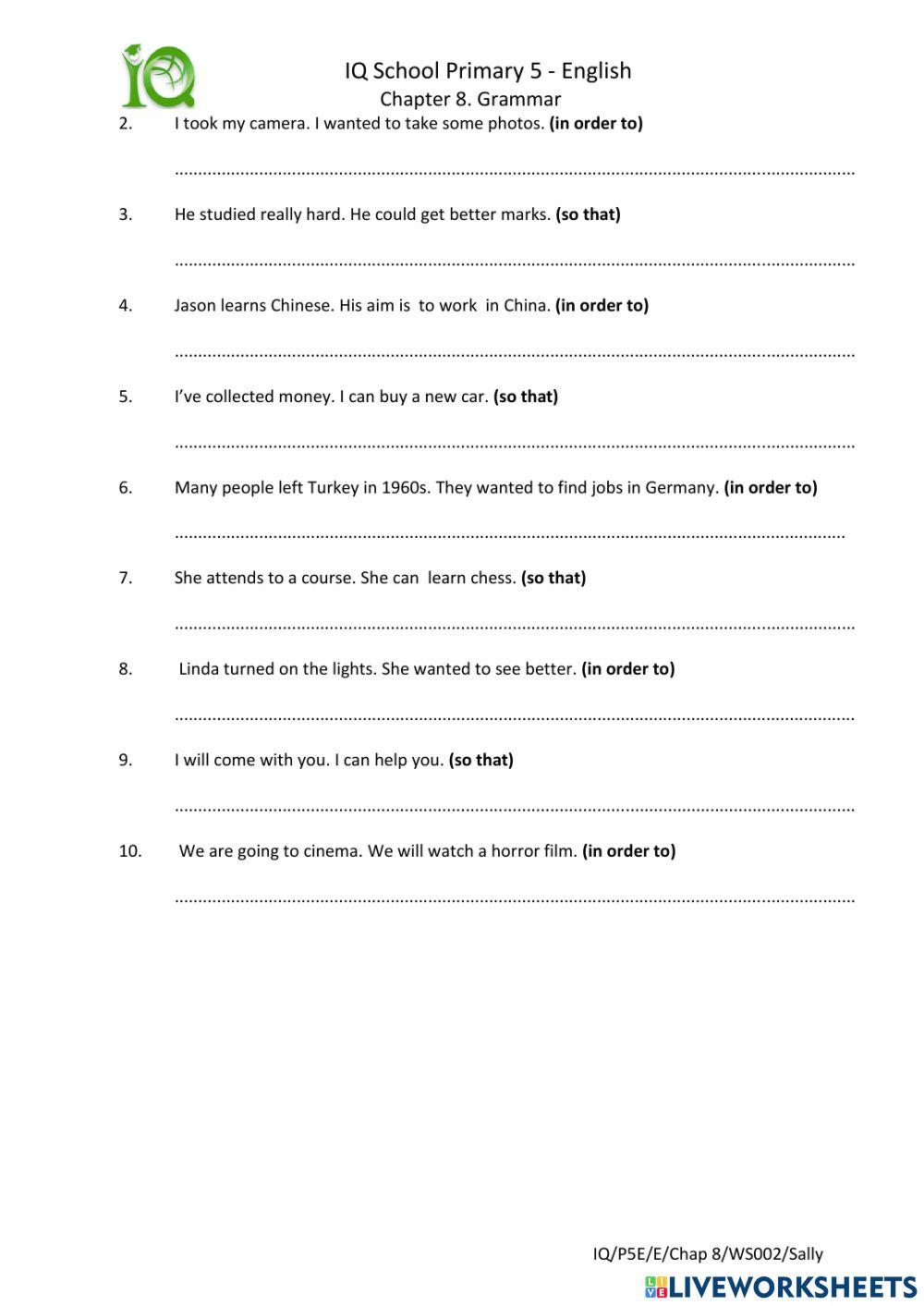 1657411 | Connectors of purpose and condition | Sally Vu