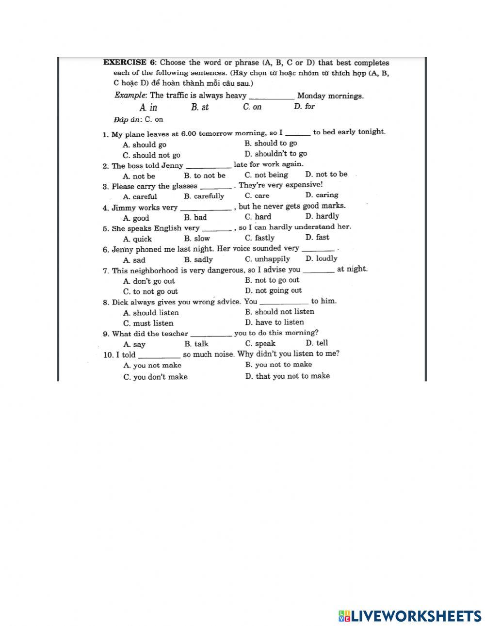 Study habits 1657459 | Lê Hoàng Vương | Live Worksheets