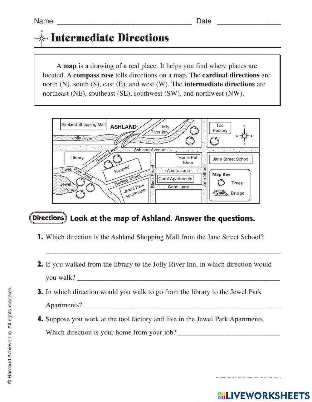 Compass Interactive Exercise Live Worksheets