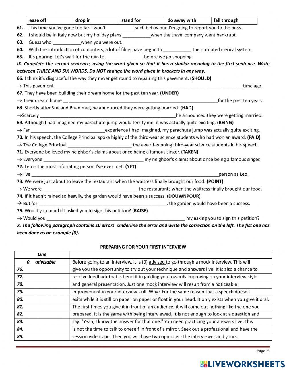 De CSP 2016 online exercise for | Live Worksheets