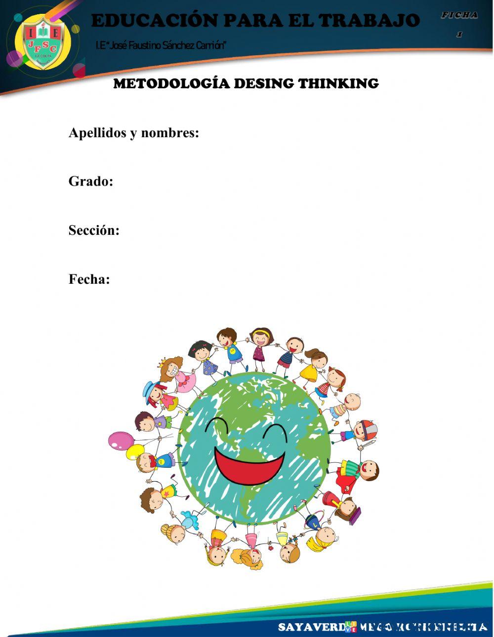 Desing Thinking online exercise | Live Worksheets