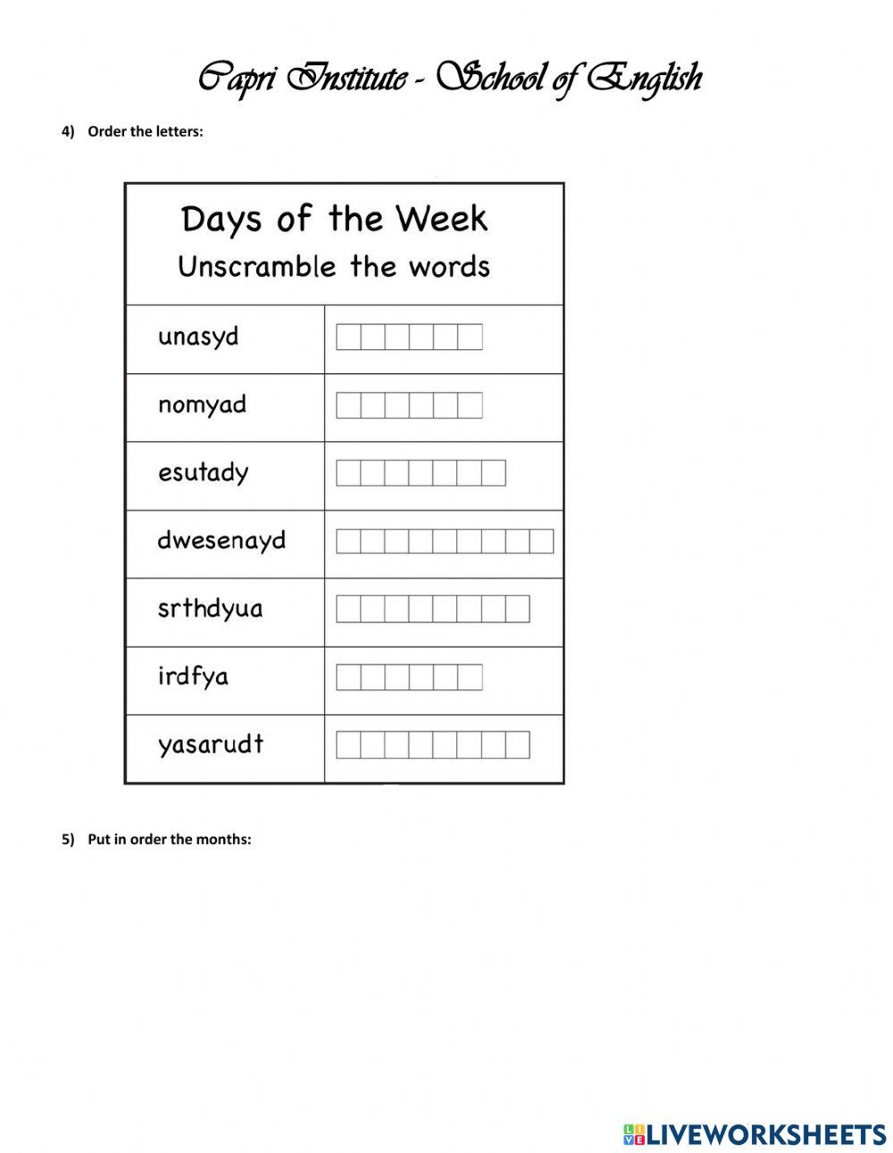 Mock-test worksheet | Live Worksheets