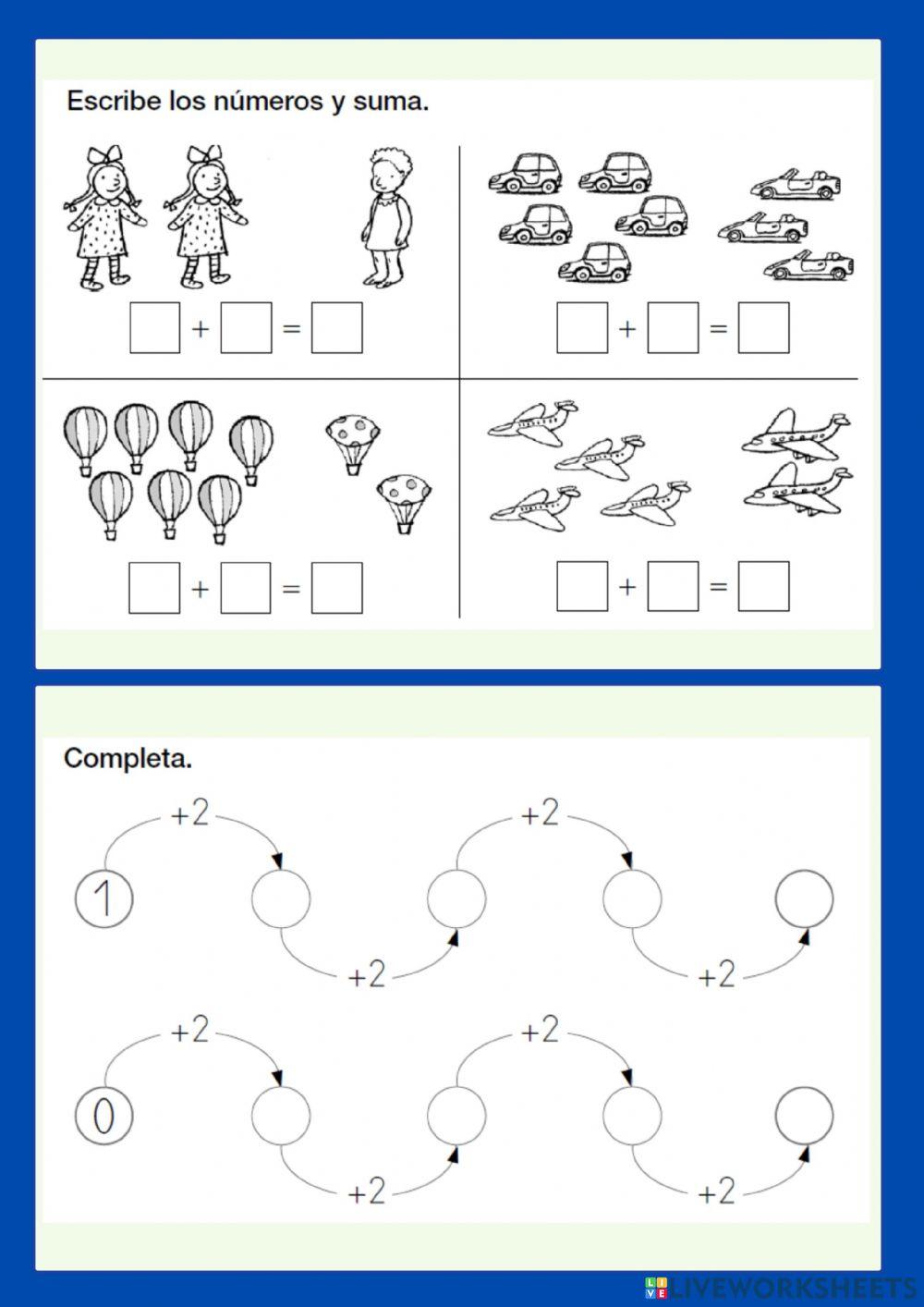Suma | Free Interactive Worksheets | 1659570