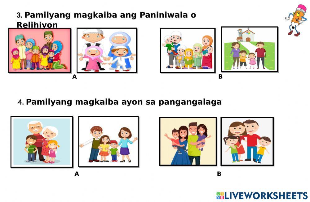 Pamilya | Free Interactive Worksheets | 1659589