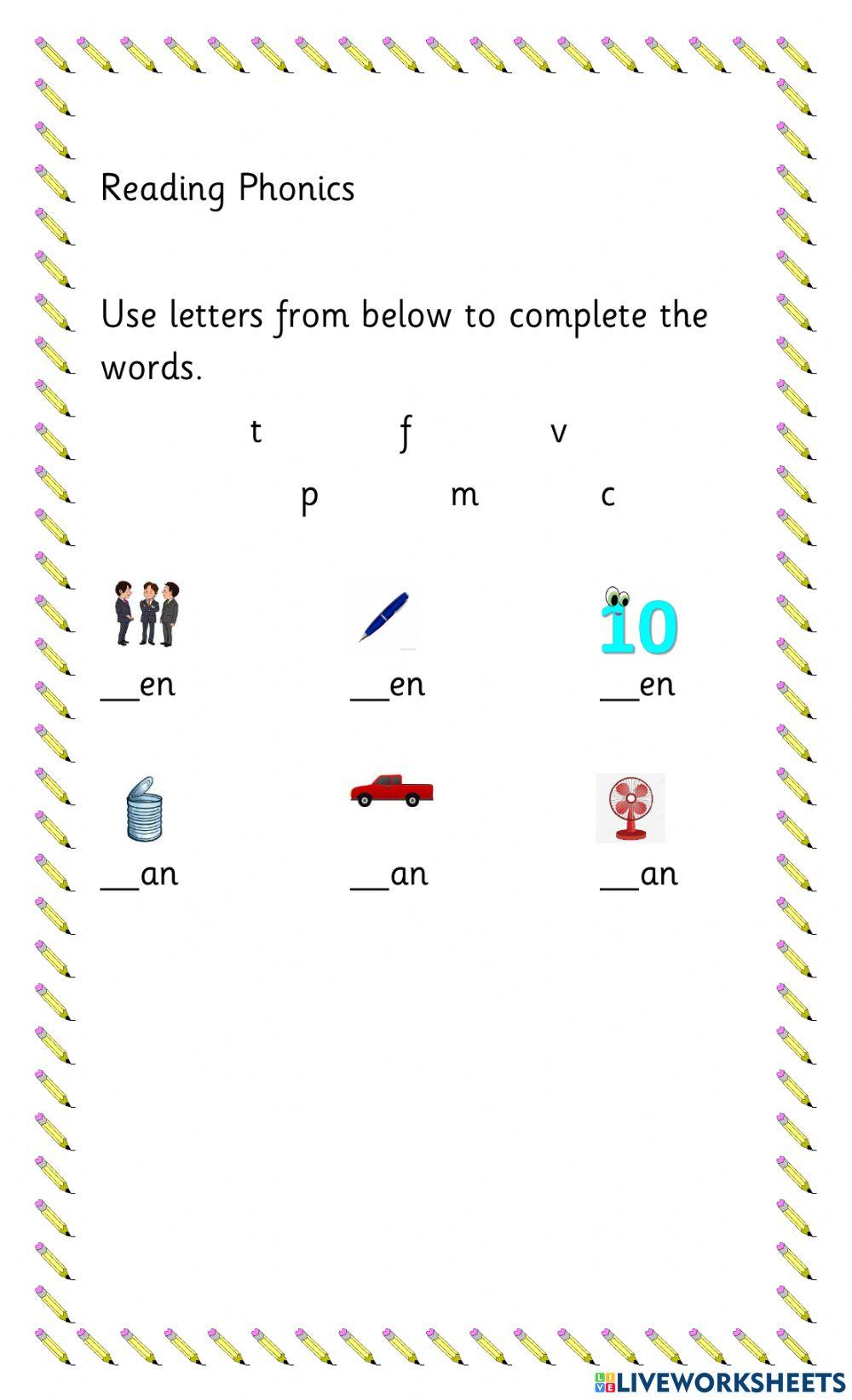 Word Building | Free Interactive Worksheets | 1659686