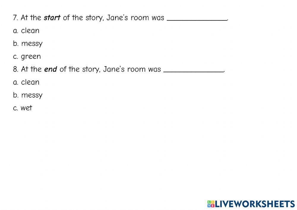 A22 Reading Comprehension 10 worksheet | Live Worksheets