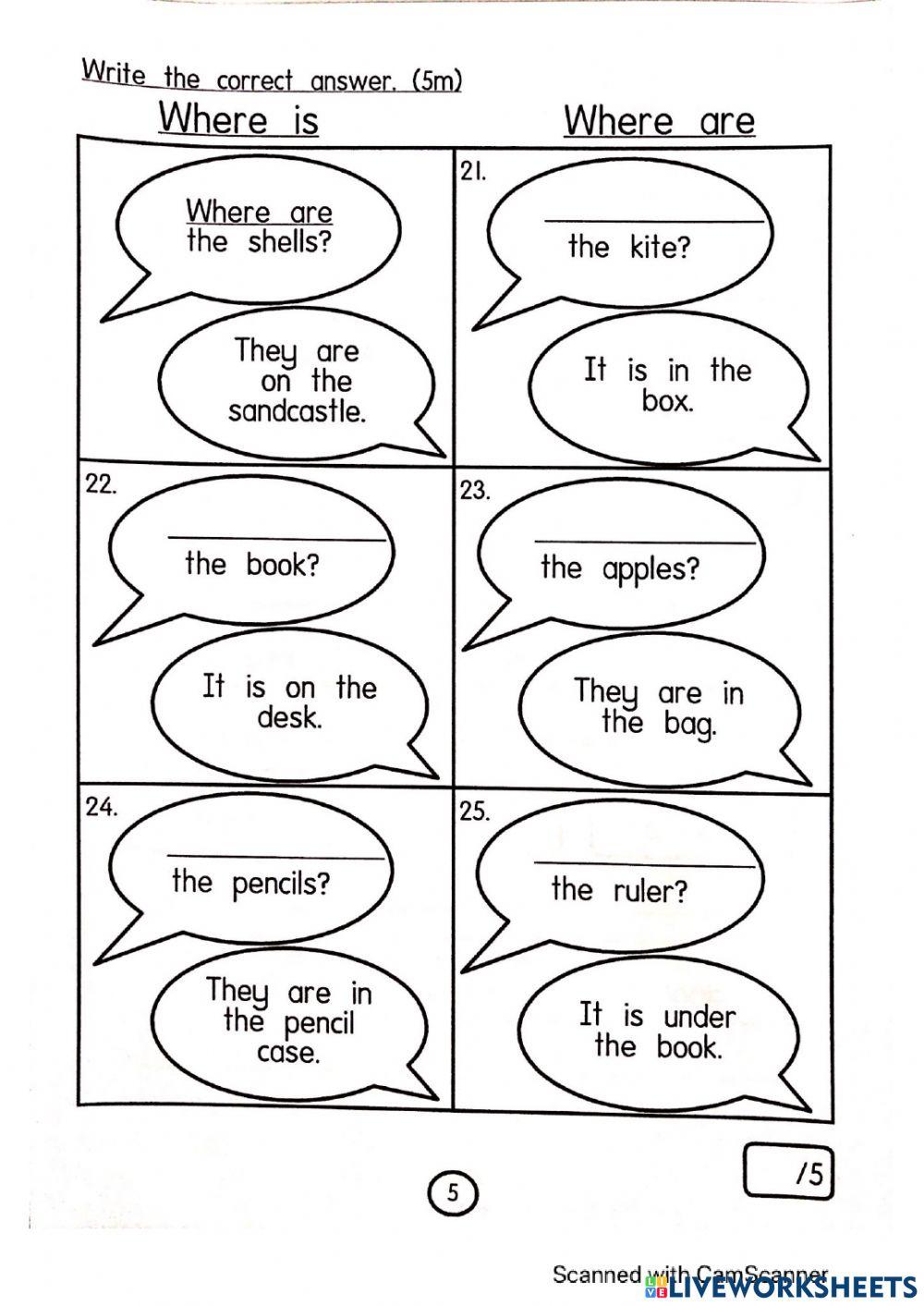 English Year 2 online exercise for | Live Worksheets