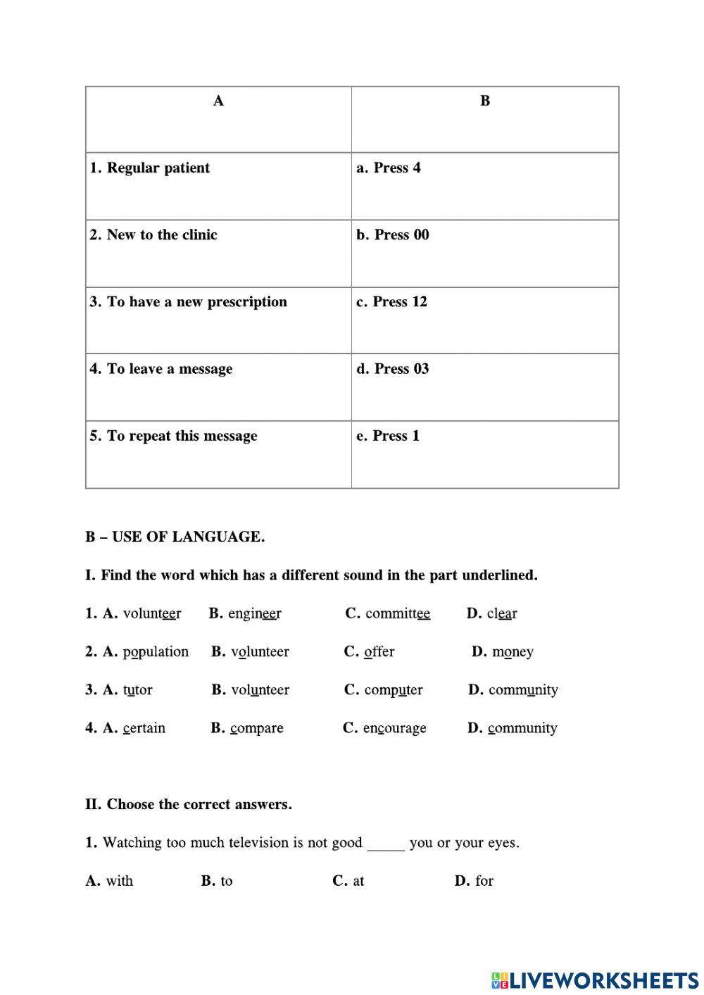 E7 midterm 5-6 worksheet | Live Worksheets