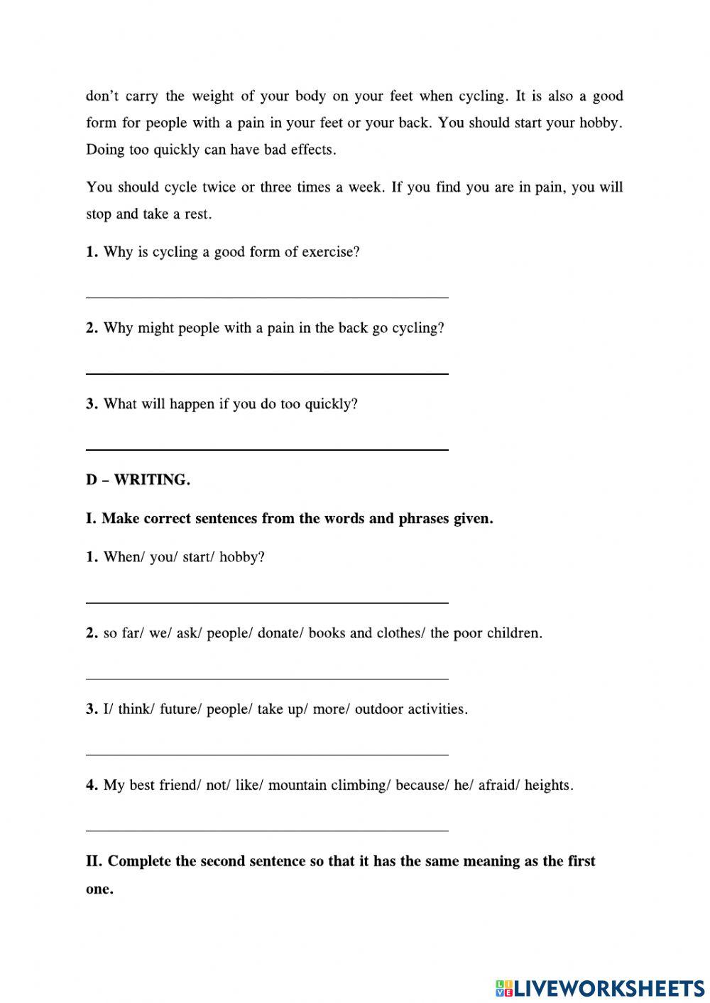 E7 midterm 5-6 worksheet | Live Worksheets