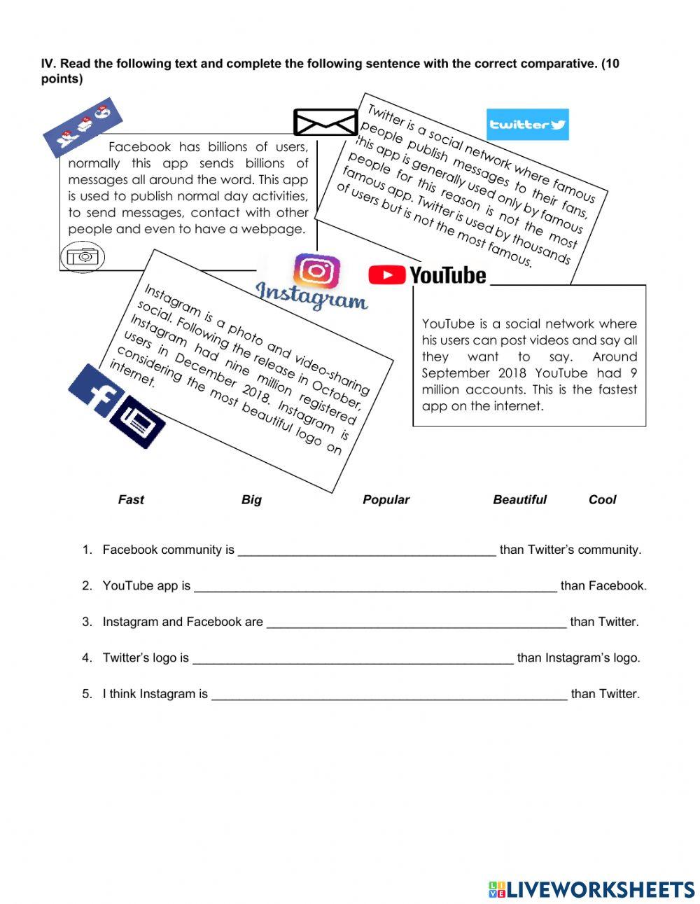 Exam ICF - 2° Junior High ENGLISH online exercise for | Live Worksheets