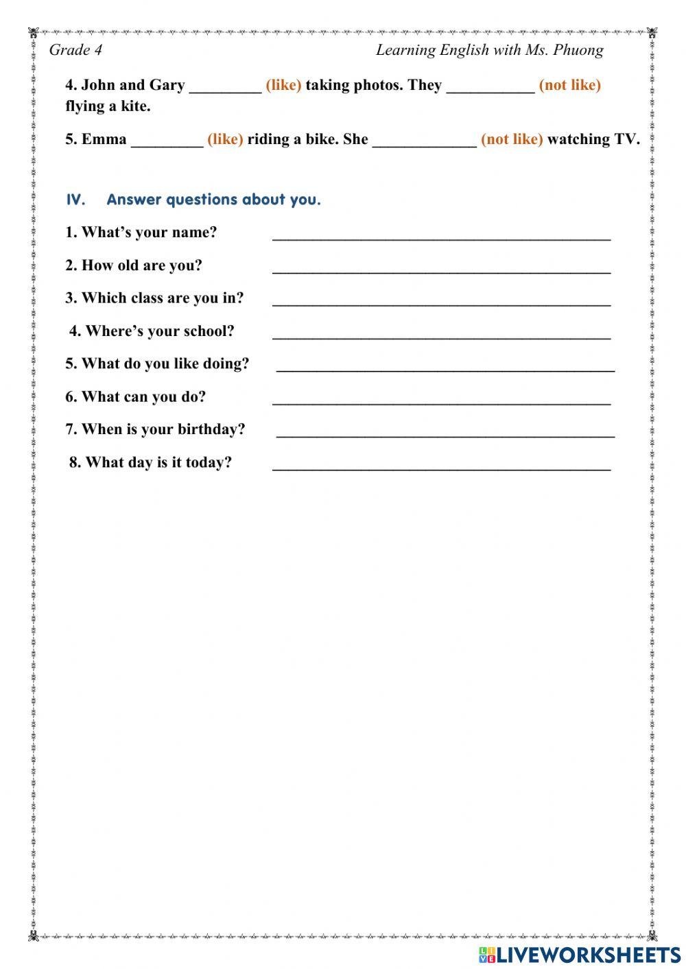 English 4 - unti 7 - Test 1660211 | Cindy1993 | Live