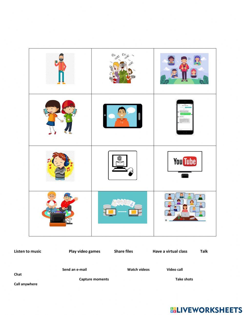 Practice Electronic devices. 5th grade online exercise for | Live ...