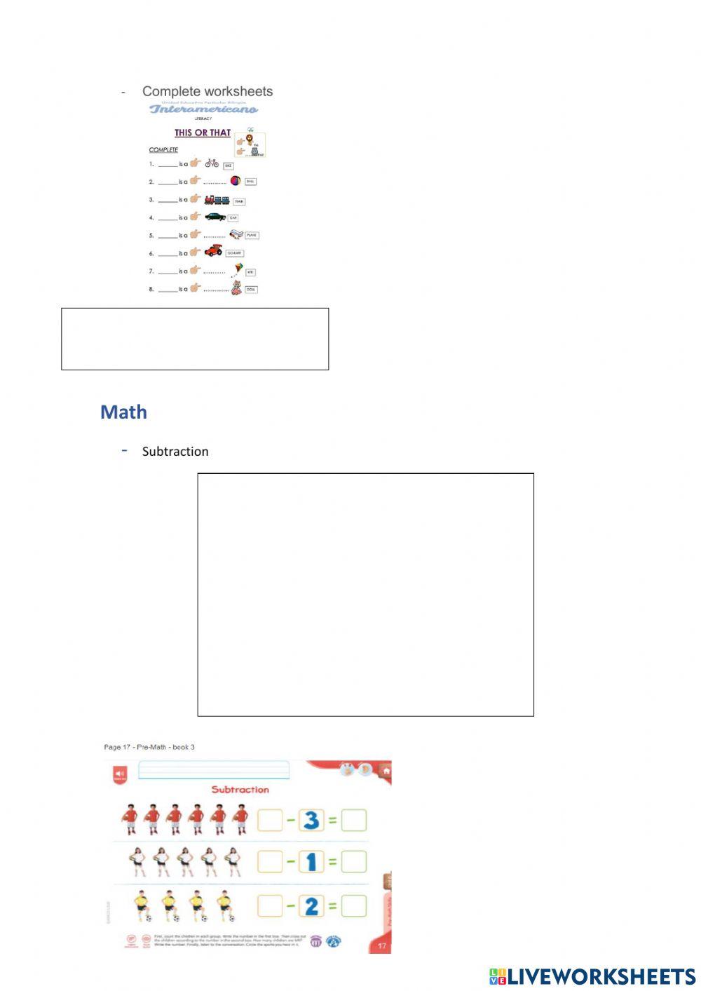 Weekly activities 28 worksheet | Live Worksheets