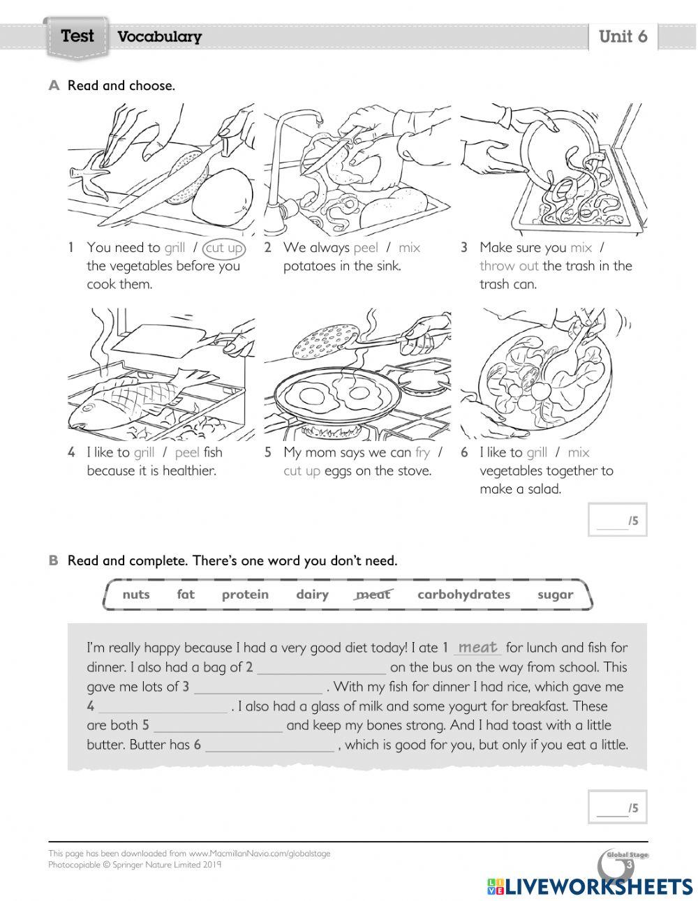 Unit 6 test (Gl… | Free Interactive Worksheets | 3486823