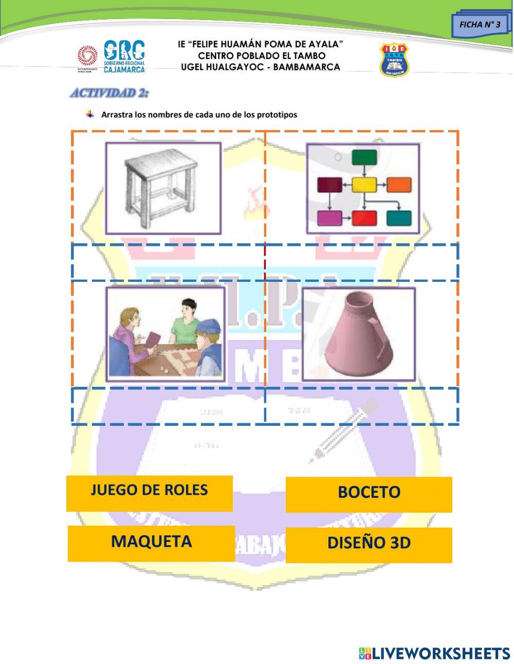 Desing thinking interactive exercise | Live Worksheets
