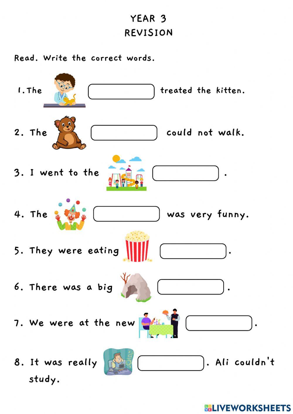 Year 3 (Revision 2) worksheet | Live Worksheets