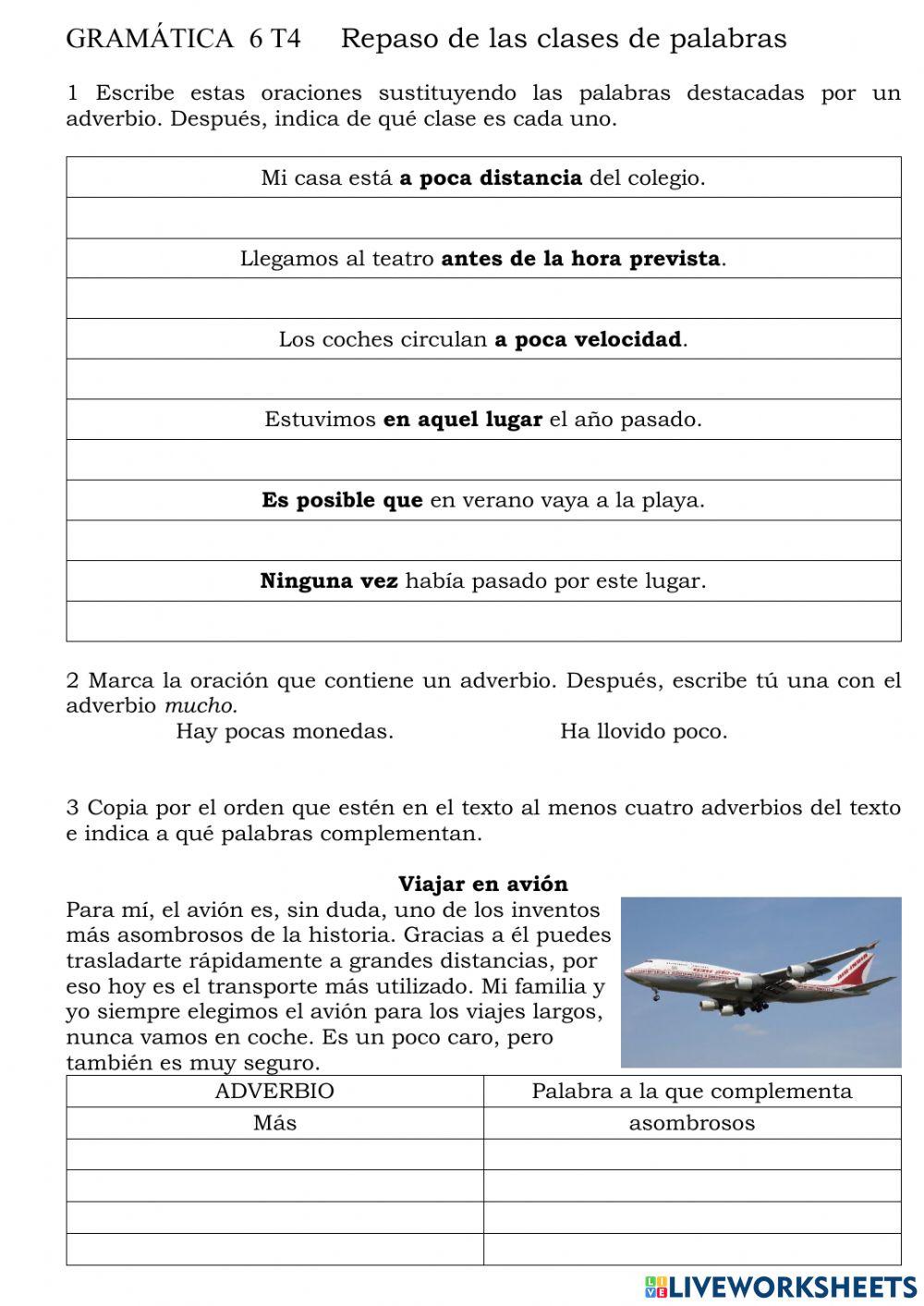 Gramatica 6T4 worksheet | Live Worksheets