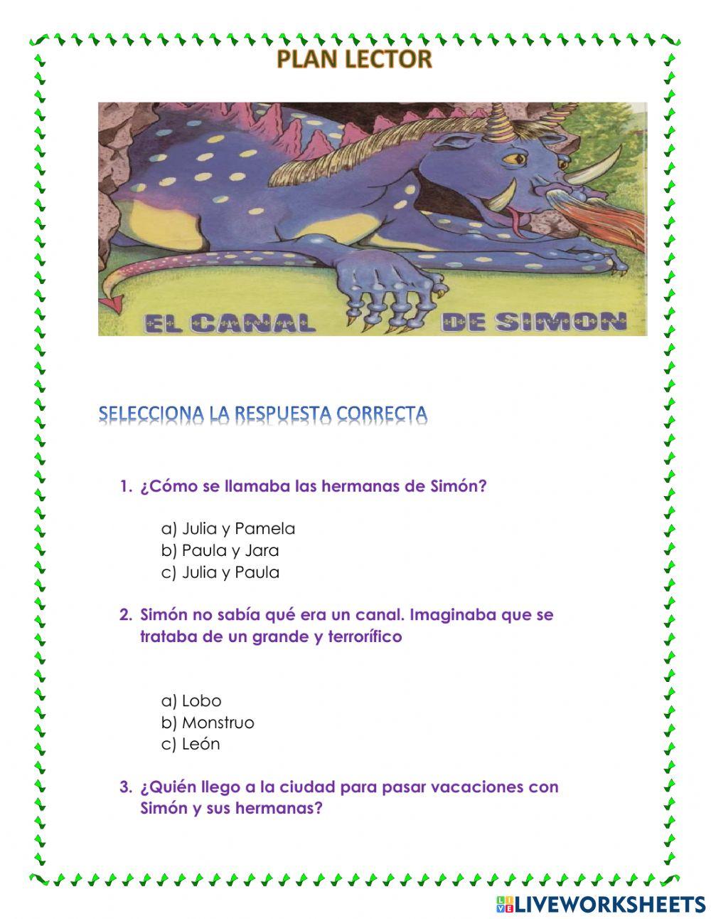 1661432 | El canal de simon ( plan lector) | Miriam