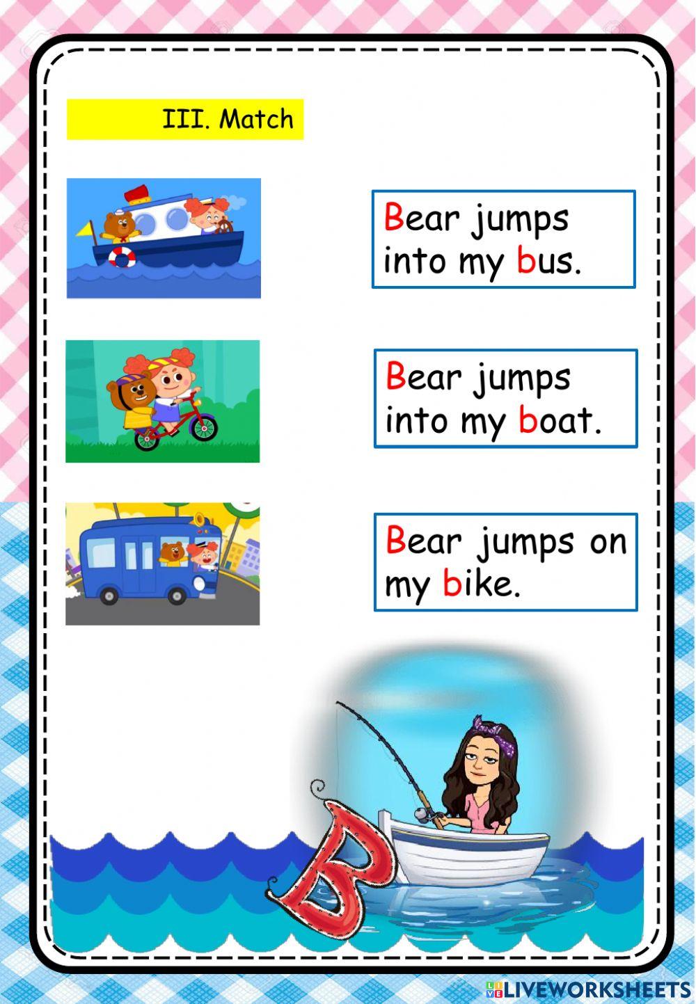 Phonics -b- worksheet | Live Worksheets