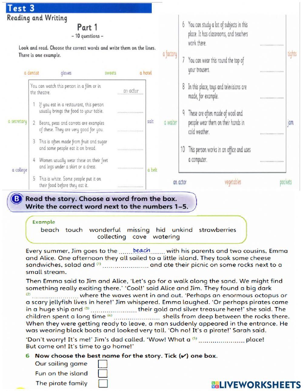 FLYERS 8 online exercise for | Live Worksheets