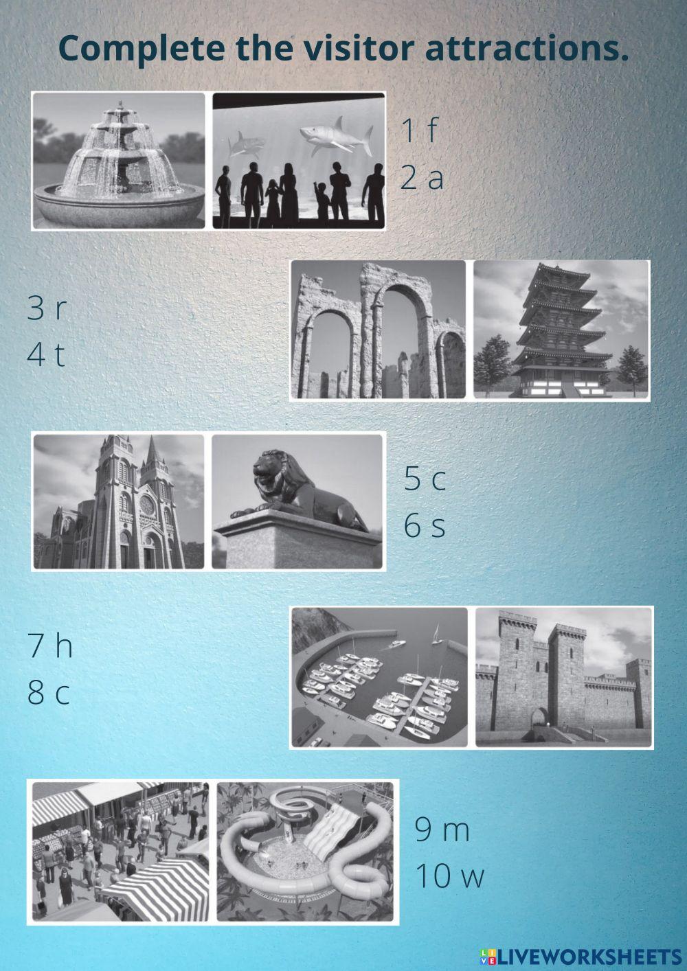 City worksheet for pre | Live Worksheets