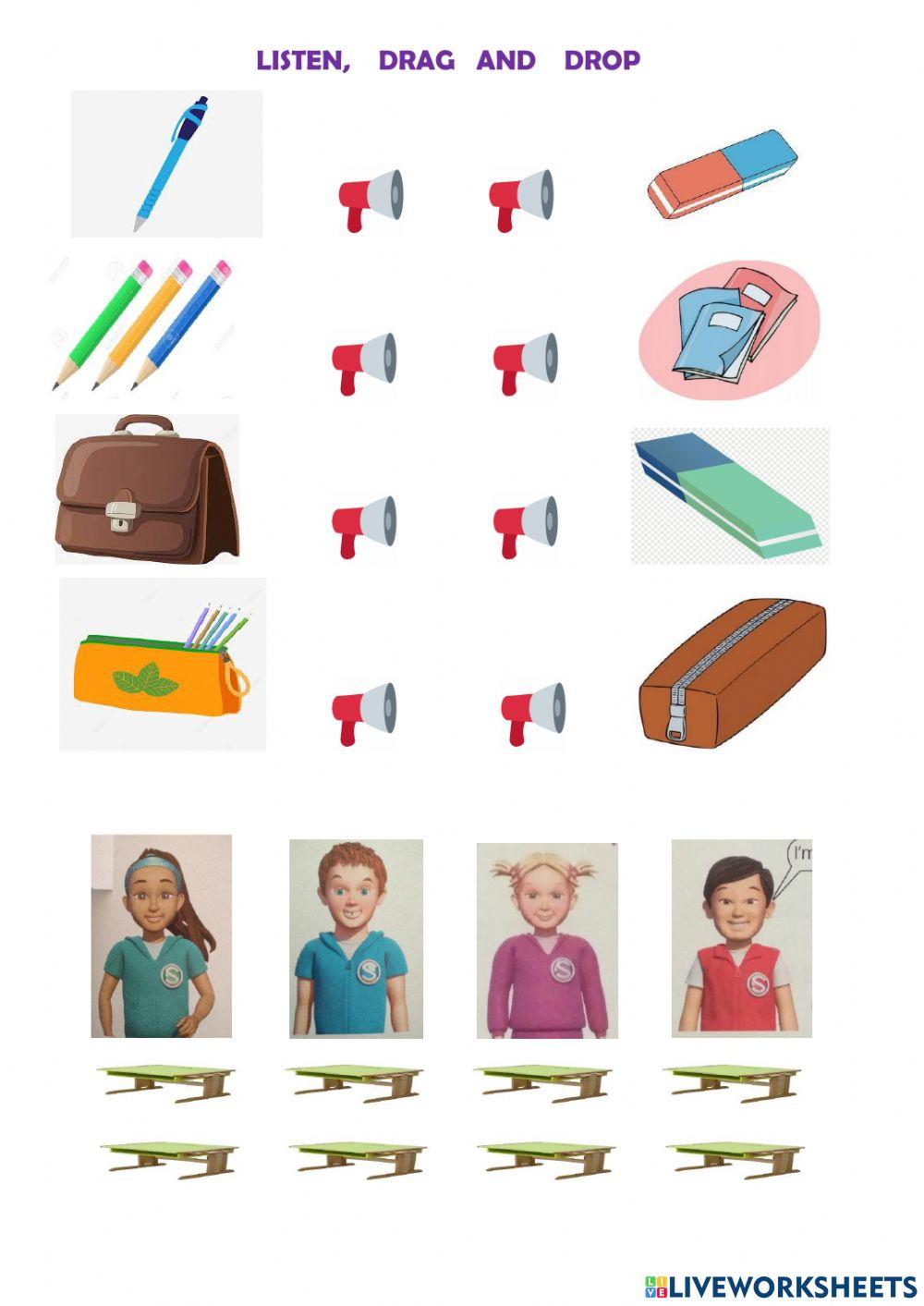 School things 1662406 | Inna Ovelian | Live Worksheets