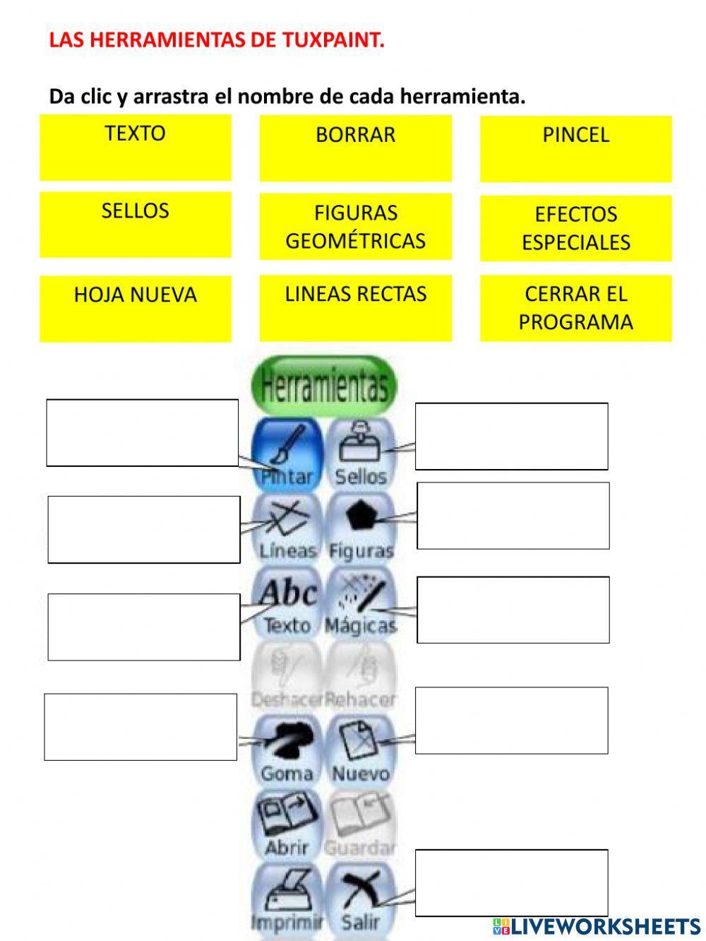 Herramientas tu… | Free Interactive Worksheets | 1662478