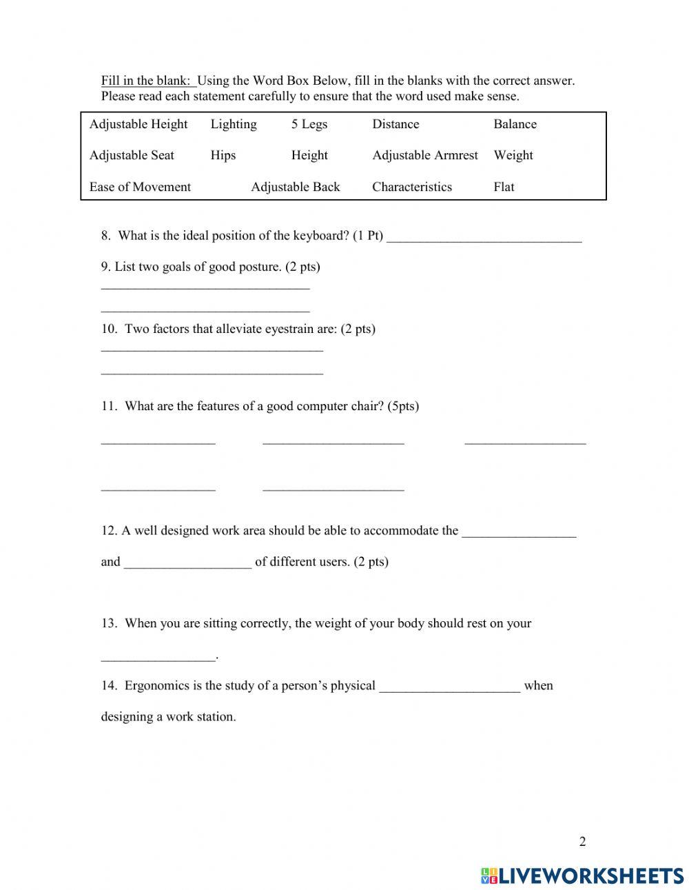 ERGONOMICS-WORKING AT THE COMPUTER 5227792 | Monica