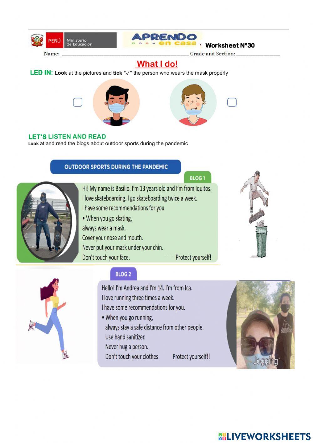 What I do! activity | Live Worksheets