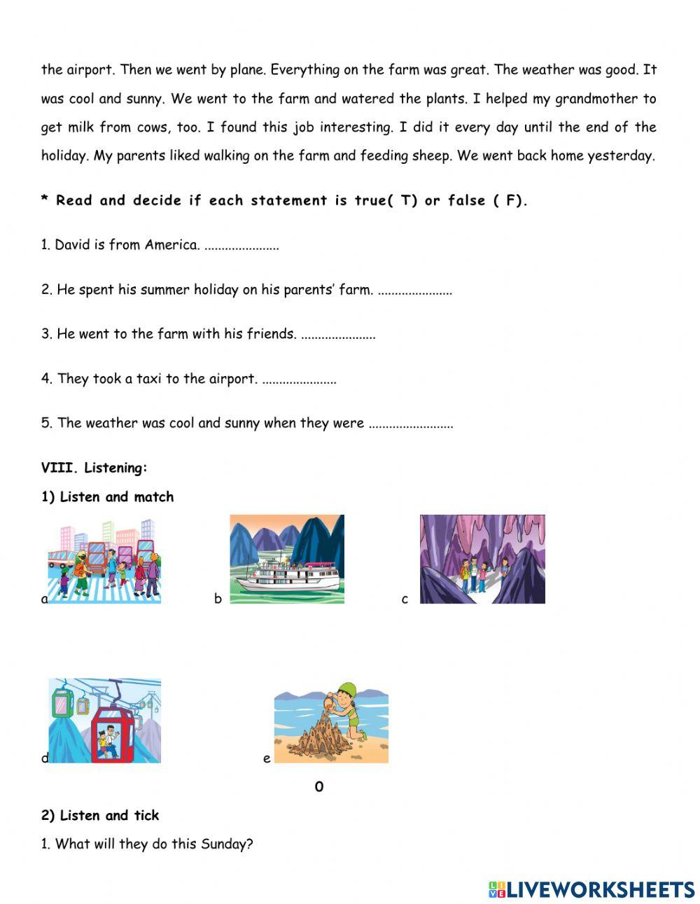 Mid course 1 for grade 5 worksheet | Live Worksheets