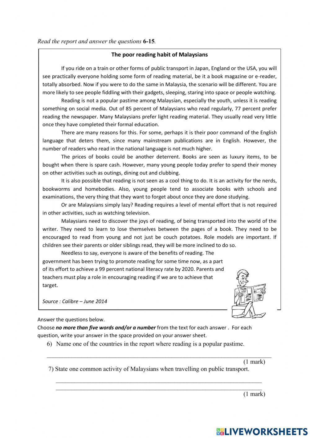 PEPERIKSAAN AKHIR TAHUN TINGKATAN 3 2021 online exercise for | Live ...