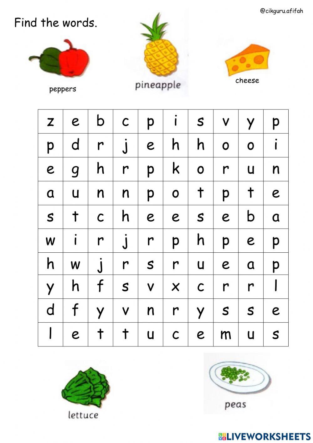 CEFR Year 3 : Food, please! worksheet | Live Worksheets