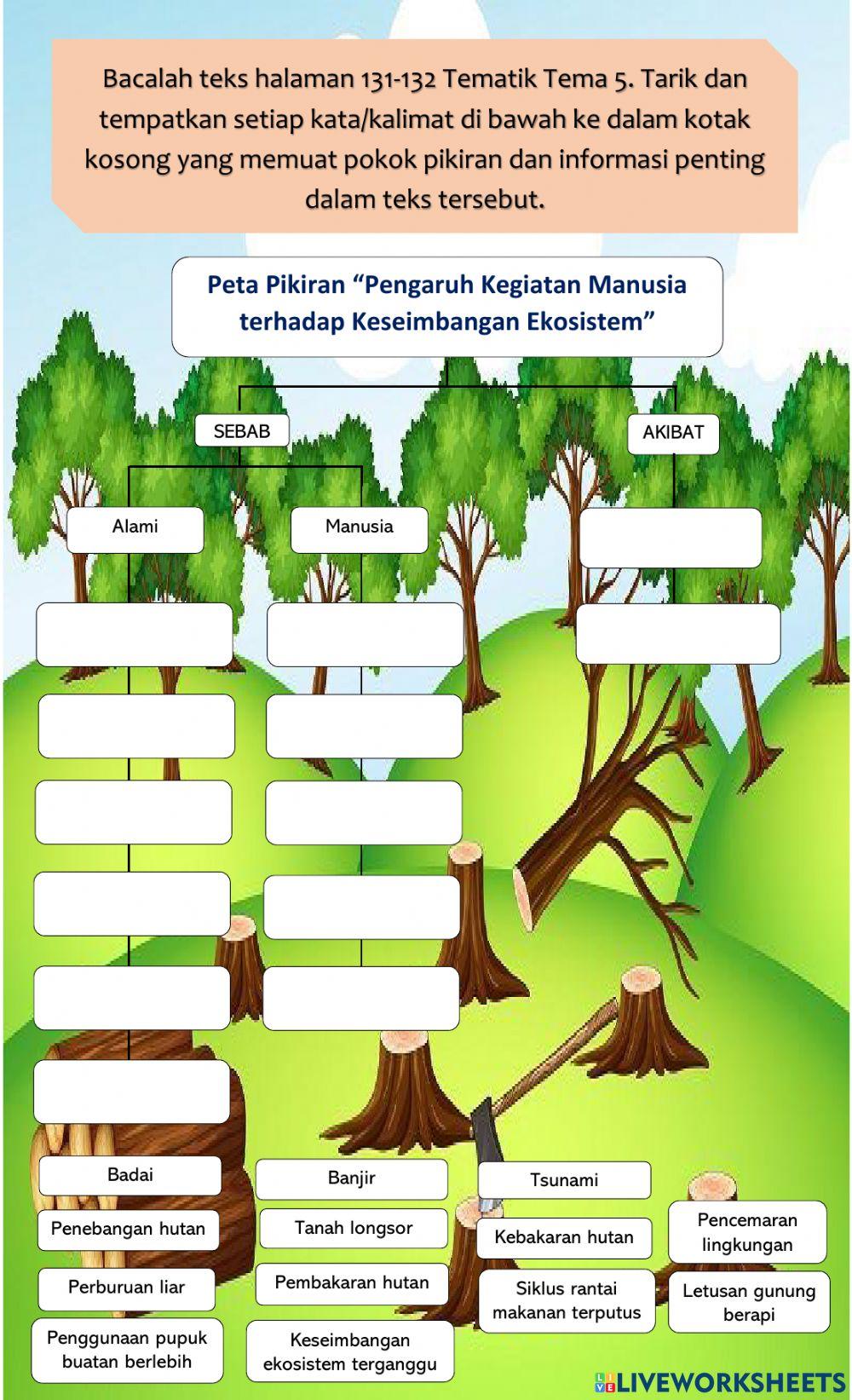 Peta Pikiran online exercise | Live Worksheets