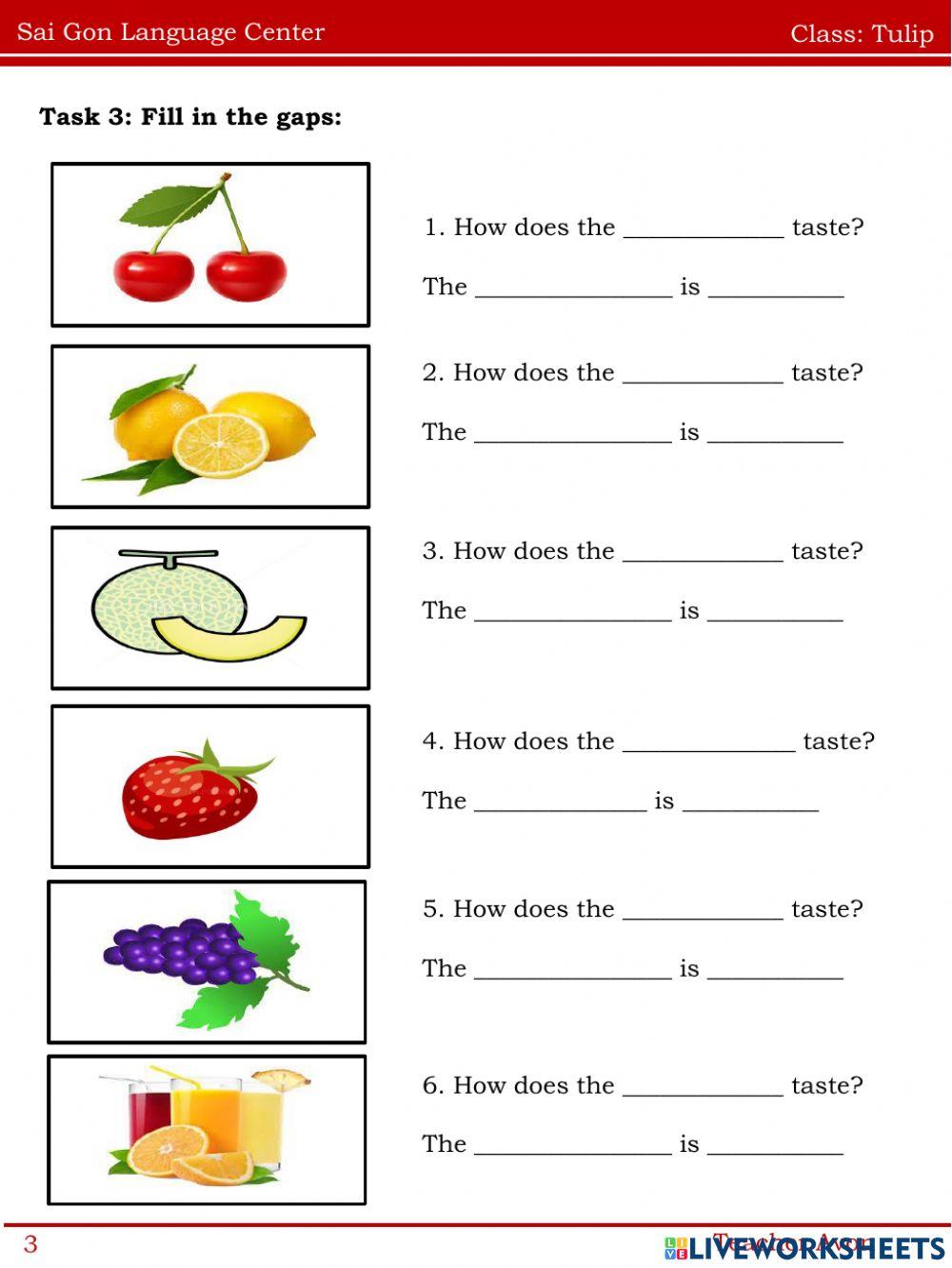 Worksheet tulip free worksheet | Live Worksheets