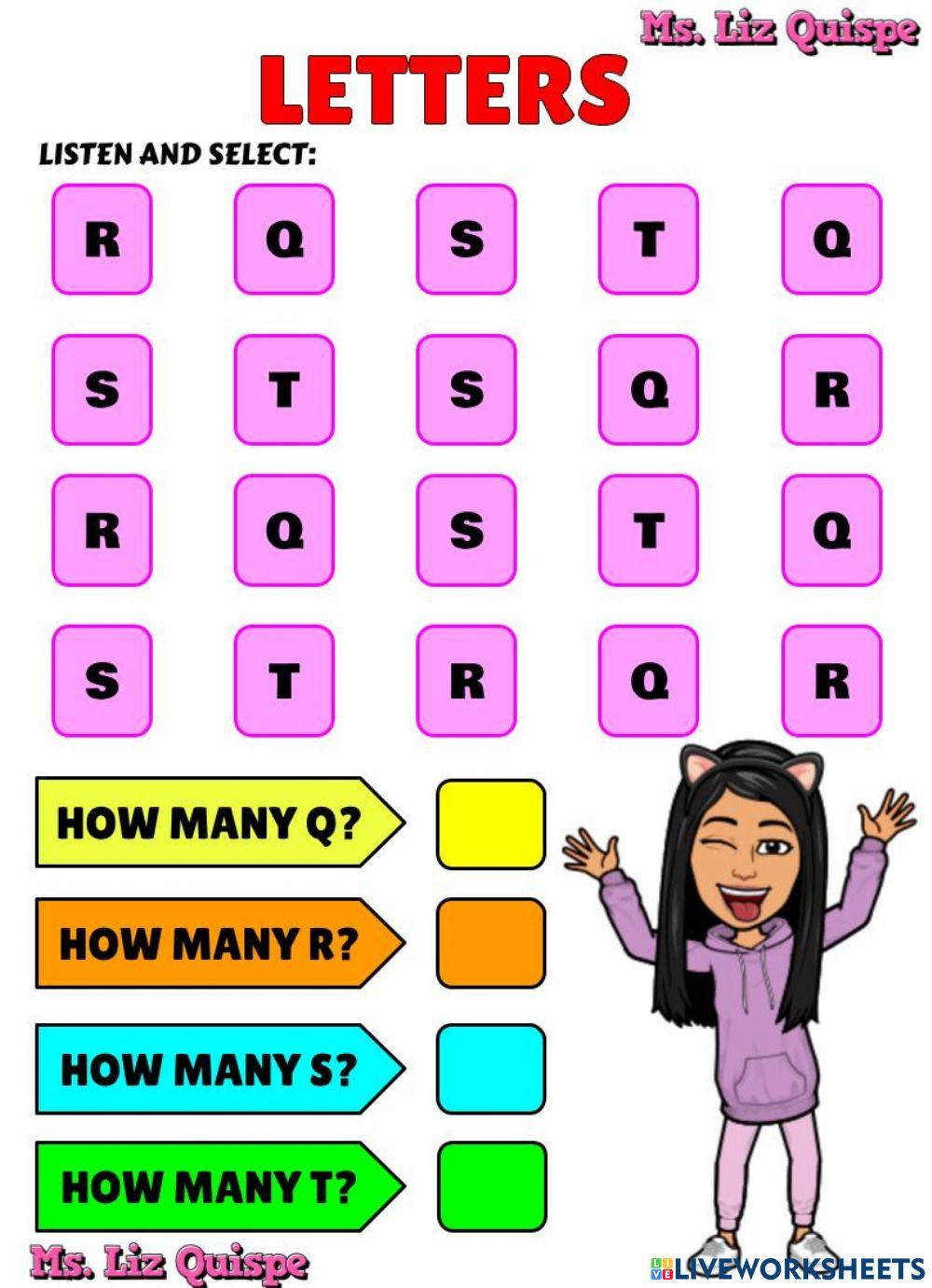 Letters 1595800 | Lizbeli | Live Worksheets