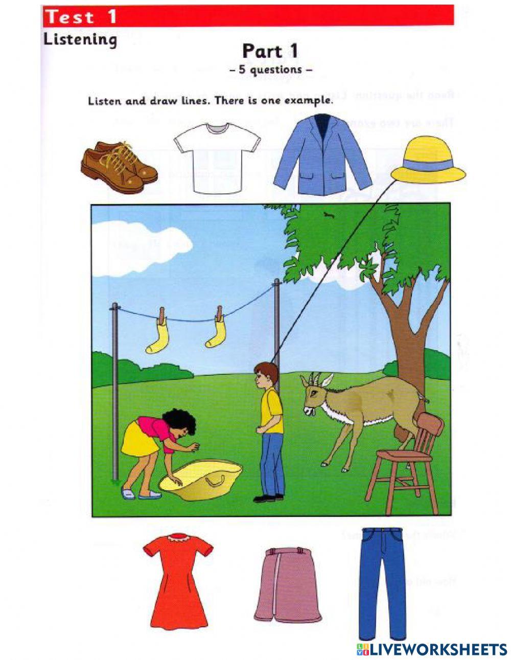 Cambridge Starters 5 Listening test 1 5228173 | mrsroxy