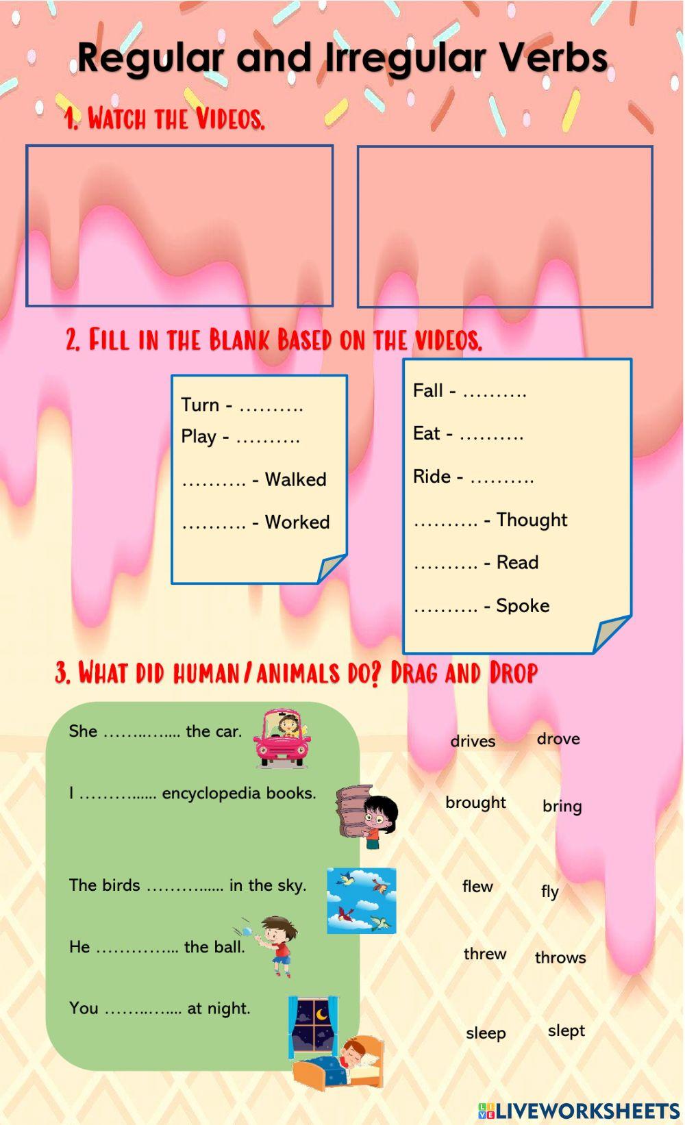 Regular And Irregular Verbs Online Worksheet For 4 6 Live Worksheets regular-and-irregular-verbs-online-worksheet-for-4-6-live-worksheets