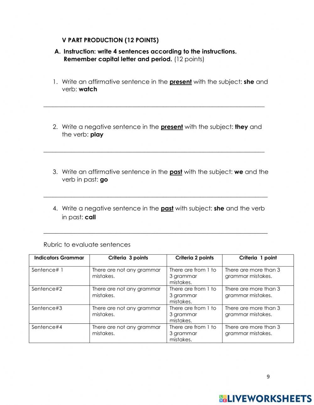 English text 4th online exercise for | Live Worksheets