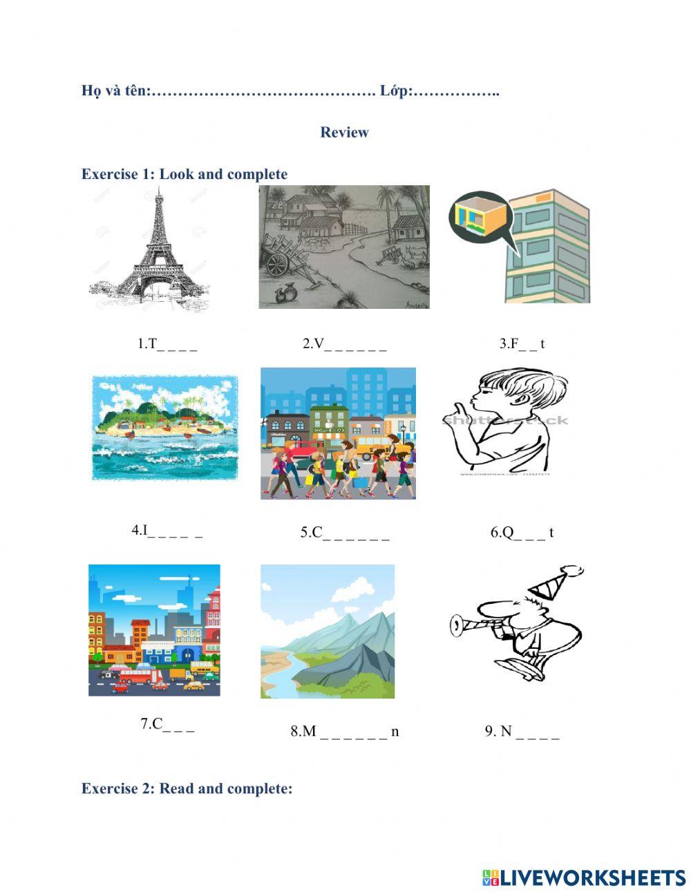 Review online exercise for 5 | Live Worksheets