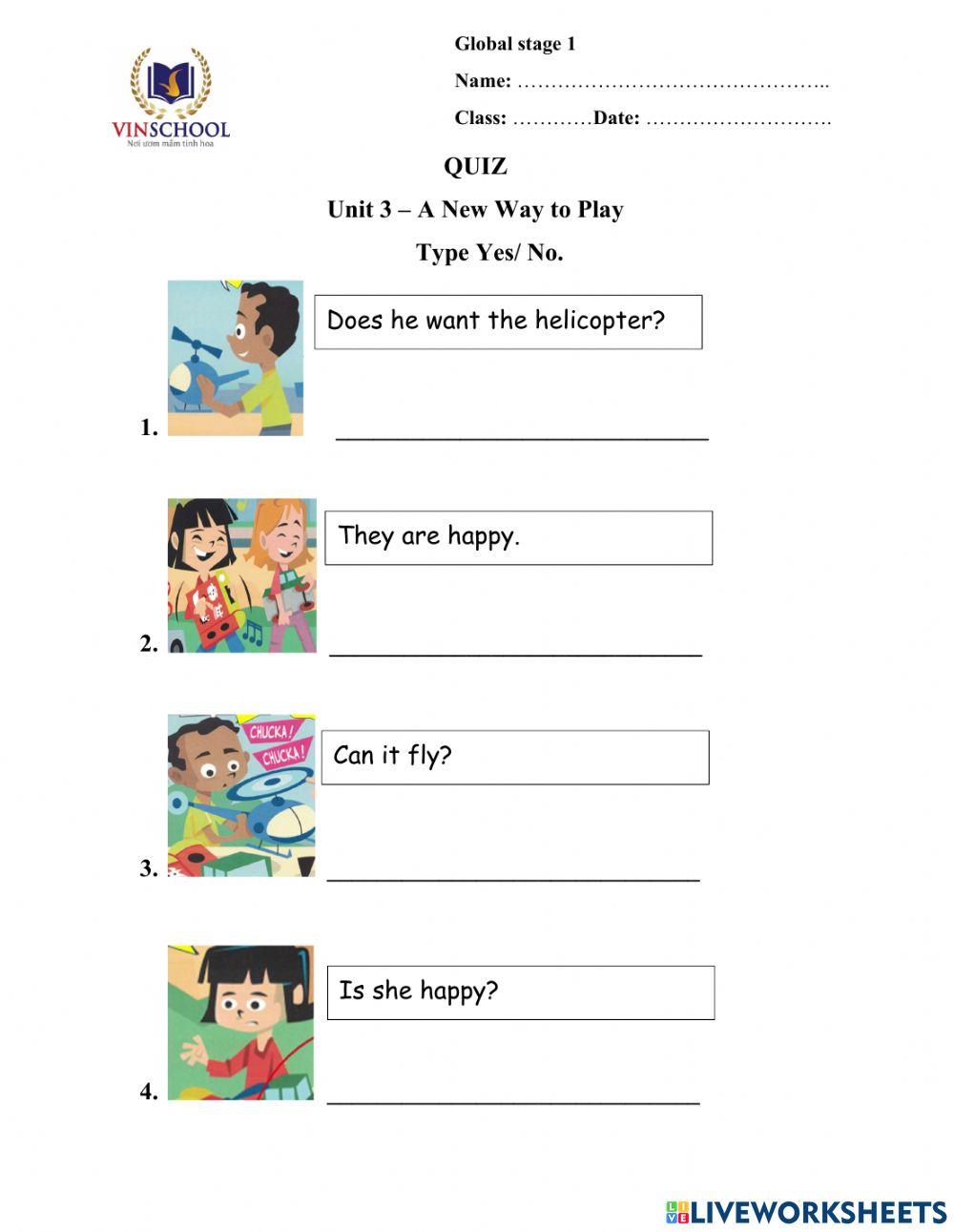 A New Way to Play worksheet | Live Worksheets